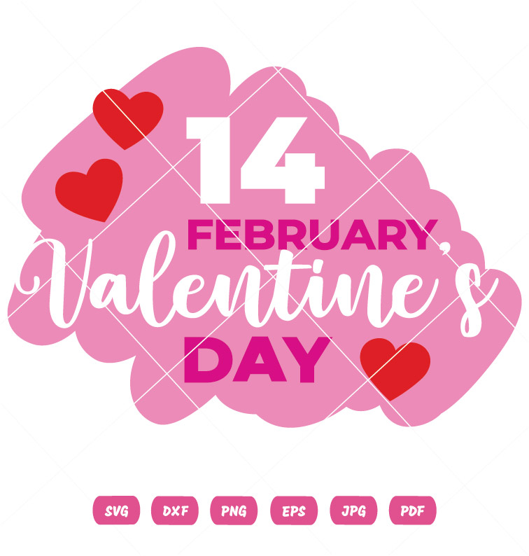 14 Feb Valentine Day Vector Design - Design Shop by AquaDigitizing