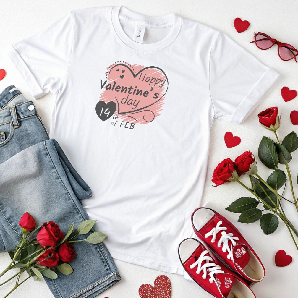 Valentine Day Of 14 Feb Vector - Design Shop by AquaDigitizing