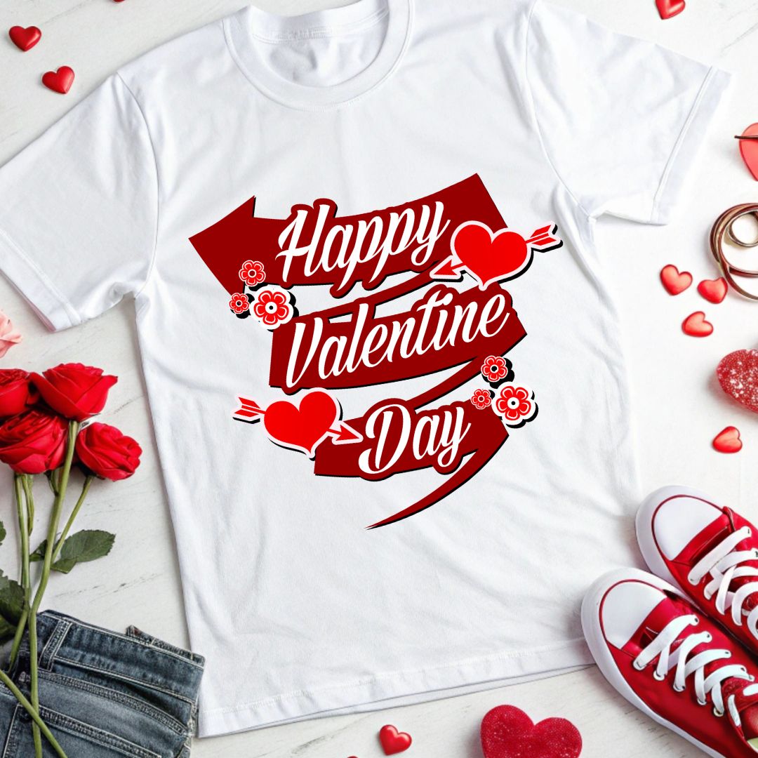 Happy Valentines Day Hearts And Flower SVG Happy Valentines Day Vector ...