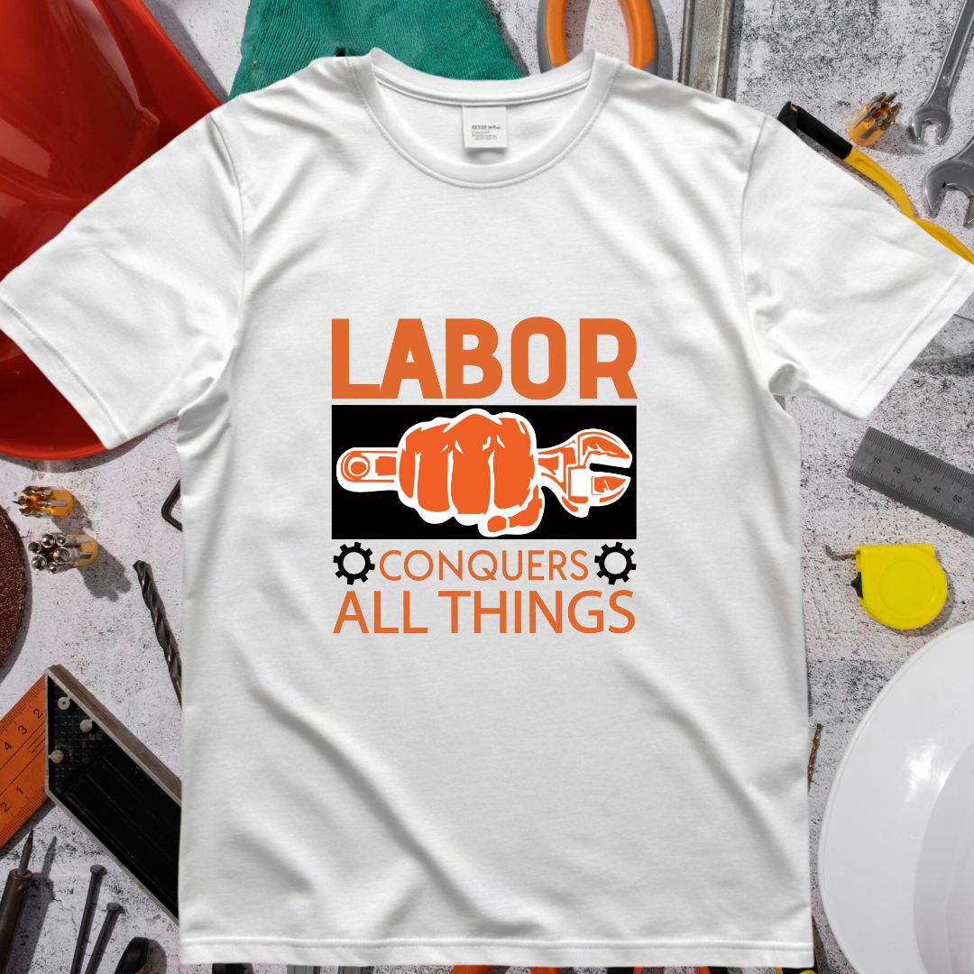 Labor Conquers All Things SVG Labor Conquers All Things Vector - Design ...