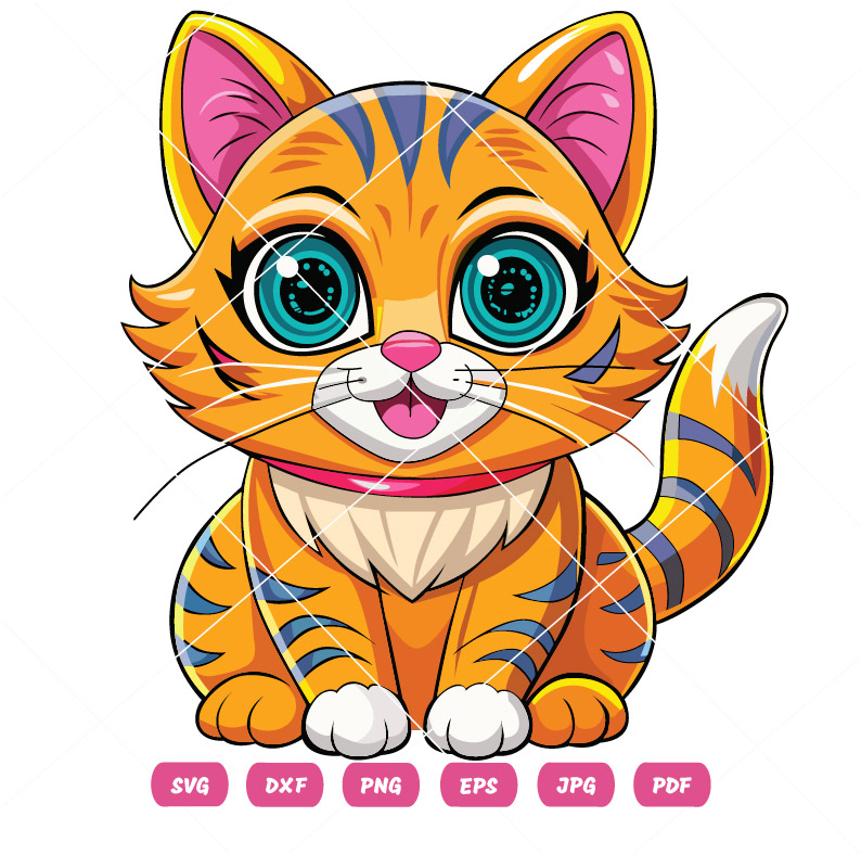 Cat Vector - Design Shop by AquaDigitizing