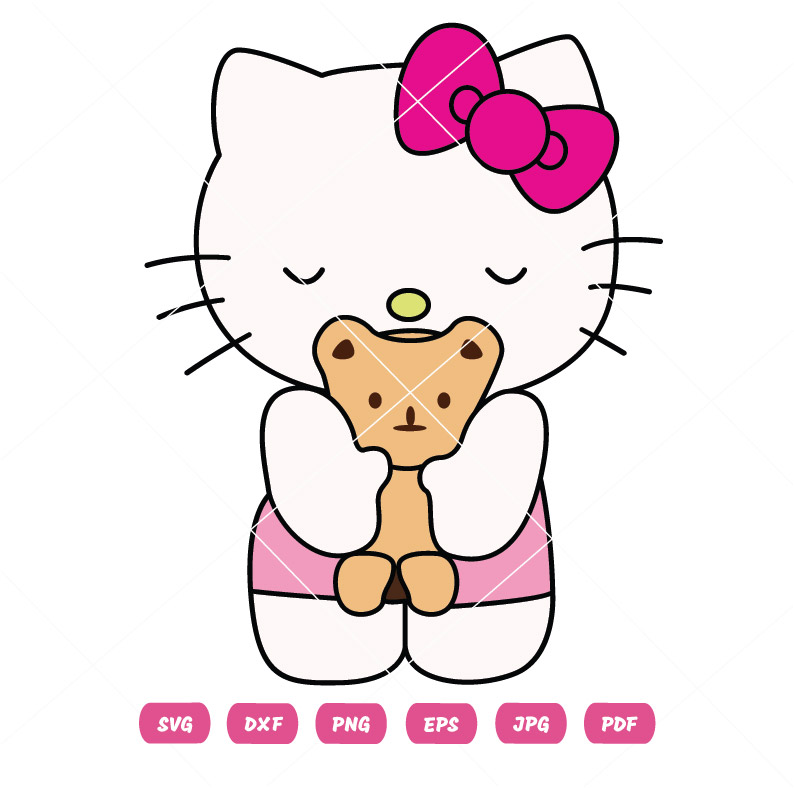 White Kitty Vector - Design Shop by AquaDigitizing