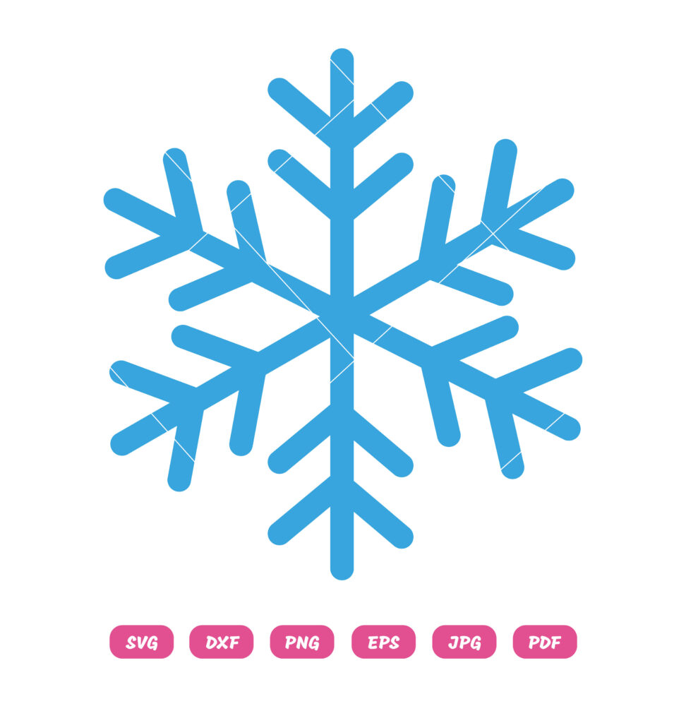 Snowflake SVG PNG Christmas Winter Cut FIle for Circut and Silhouette ...